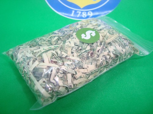#1 Bag US TREASURY Dept. LONG Cut Shredded Currency Shredded Money Cash ...