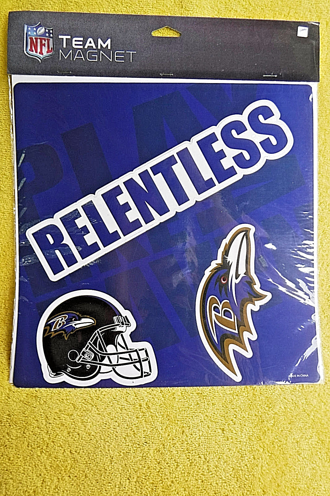 NEW/SEALED OOP, RARE! BALTIMORE RAVENS (RELENTLESS) TEAM NFL CAR ...