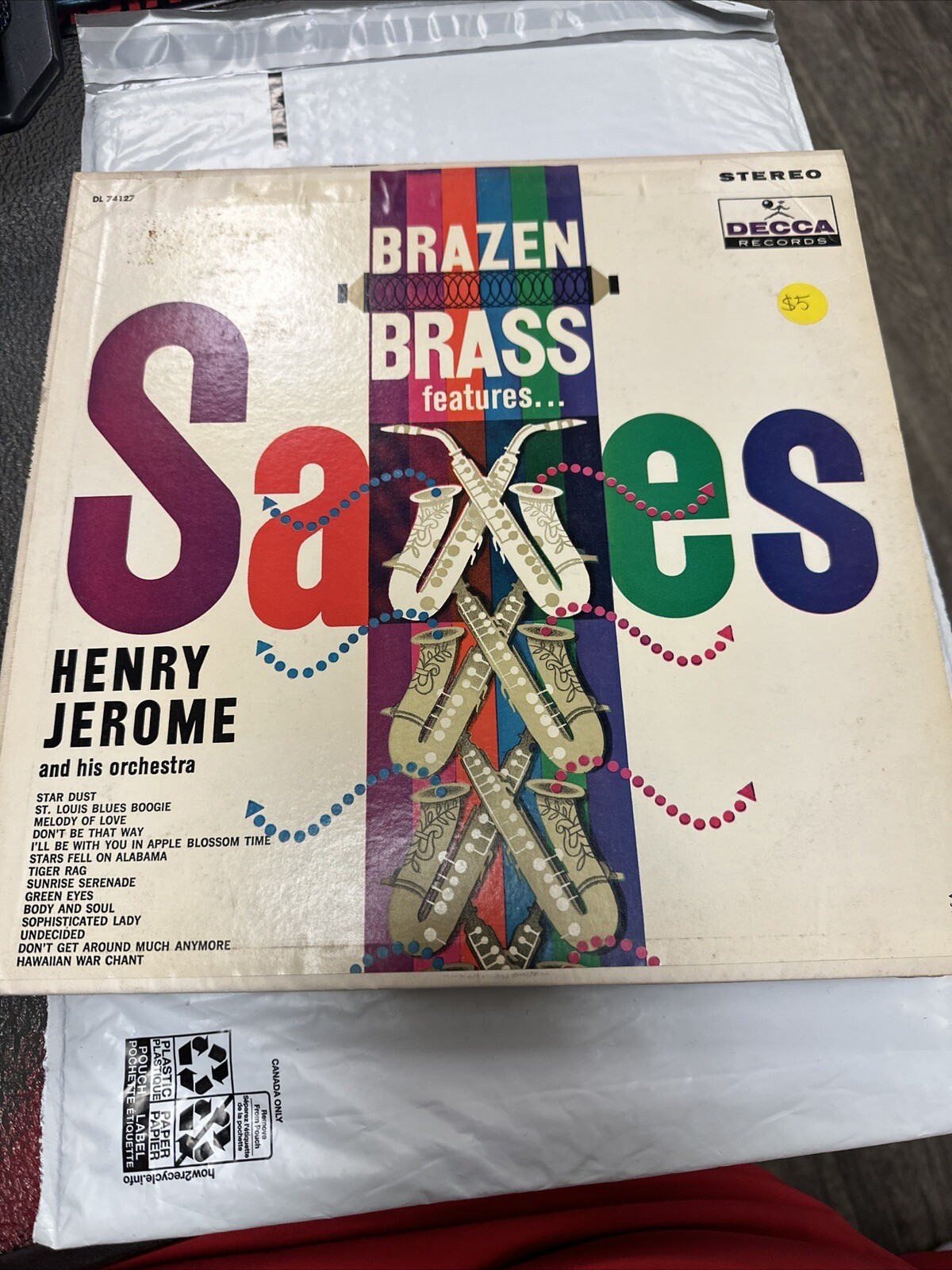 U1-56 HENRY JEROME BRAZEN BRASS Saxes ..... DL 74127 | eBay