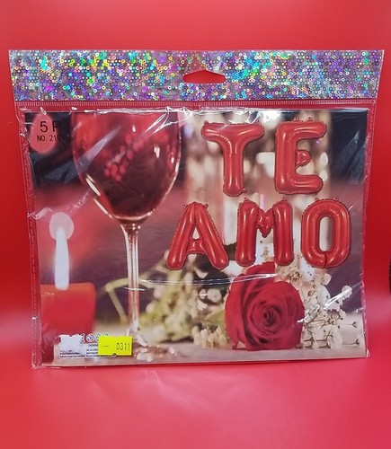 TE AMO/I LOVE YOU Valentine's Balloons In Spanish 5 Piece Set (New) | eBay
