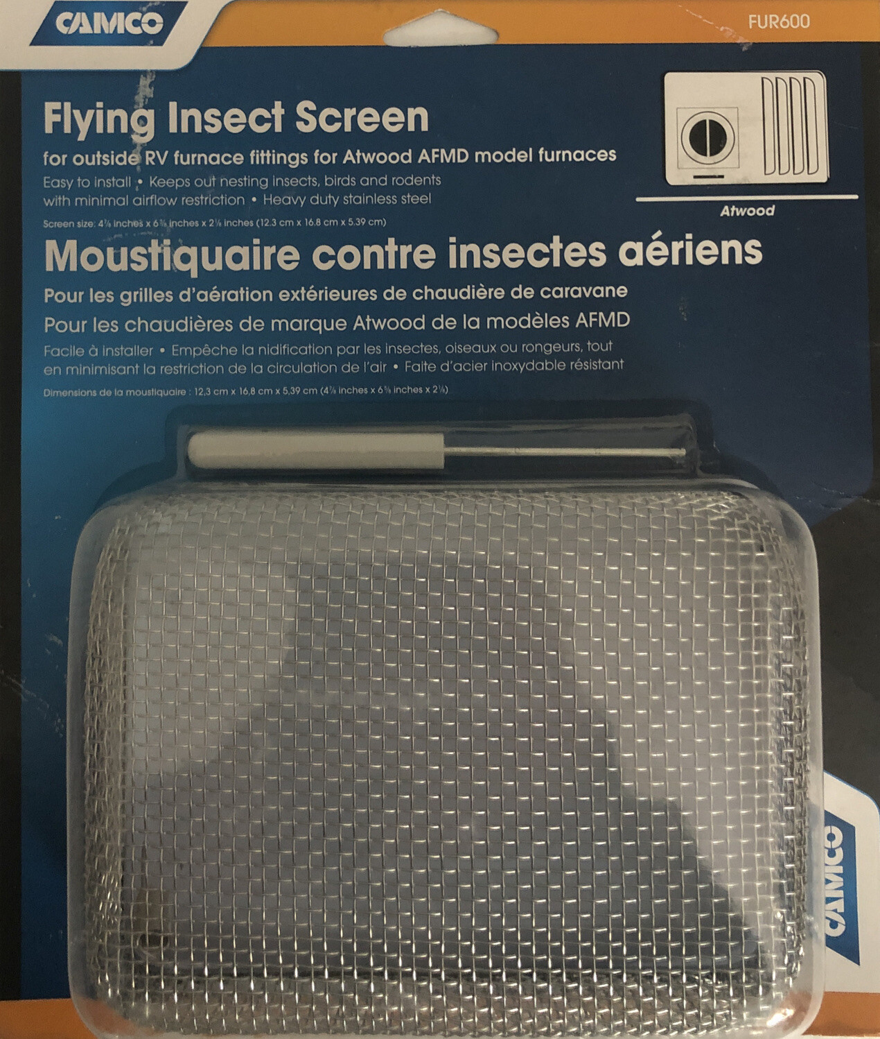 Camco 42155 Flying Insect Screen (Atwood AFMD Model Furnaces)BRAND NEW ...