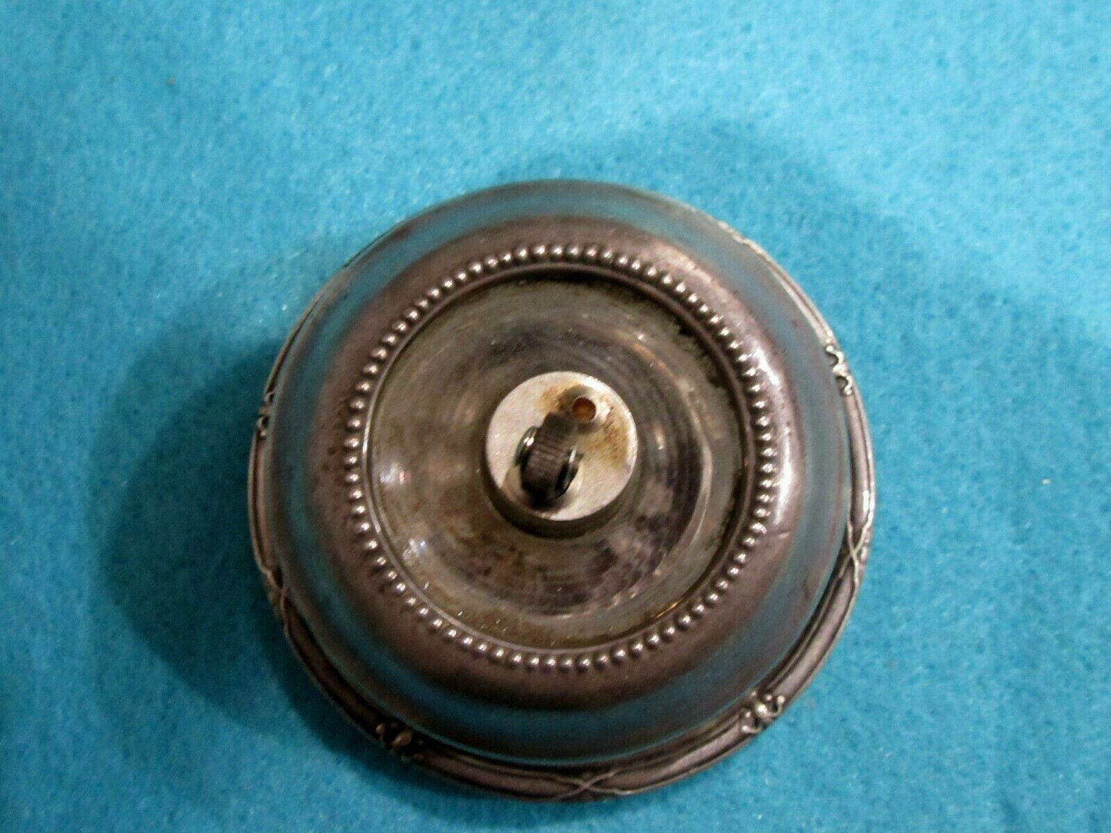 VTG Frank M Whiting Sterling Silver & Glass Table Cigarette Lighter ...