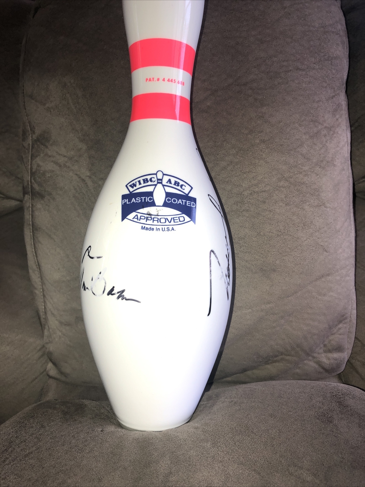PBA Signed Bowling Pin- Tom Baker, Norm Duke, Parker Boehm III, Brian ...