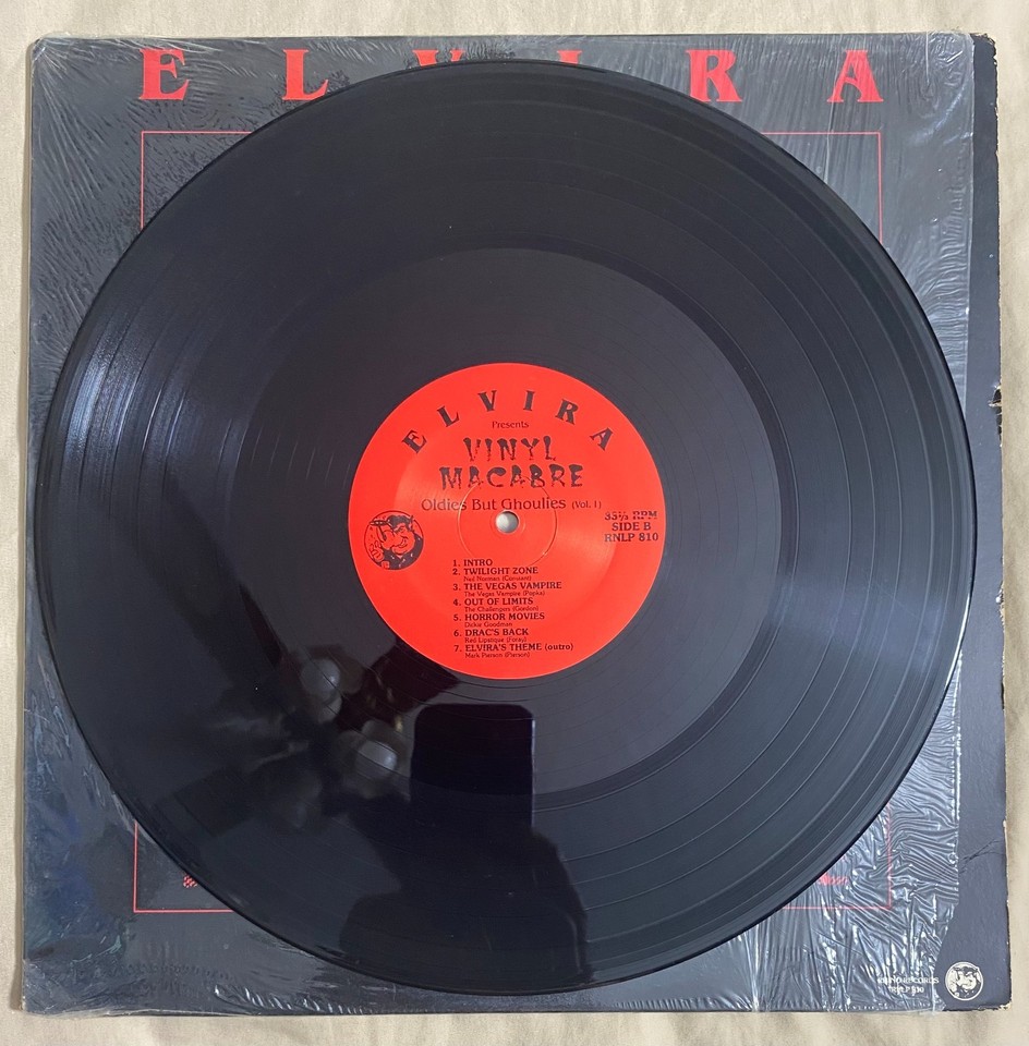 ELVIRA PRESENT - VINYL MACABRE 0LD BUT GHOULIES ( VAR. ARTS. ) 1983 VG+ ...