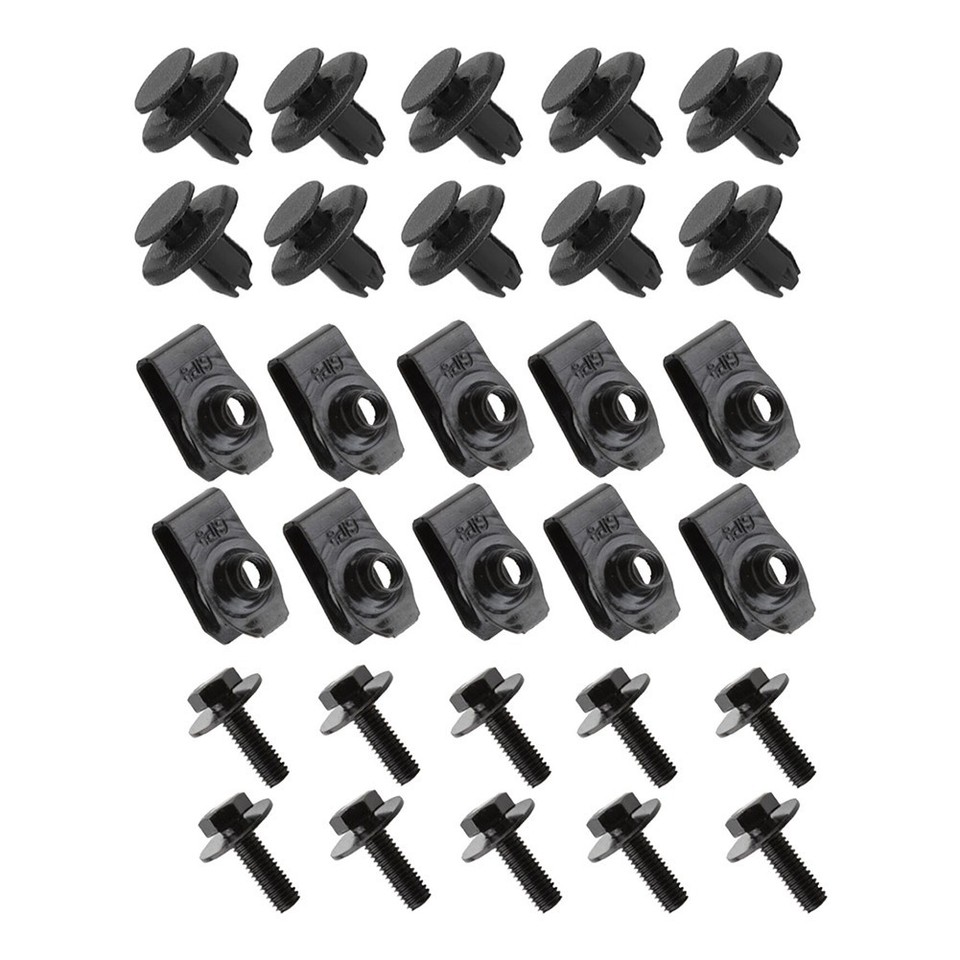30pcs Clamps Bolts Bolt Fixed Clips Metal Engine Nut Clamps Car ...
