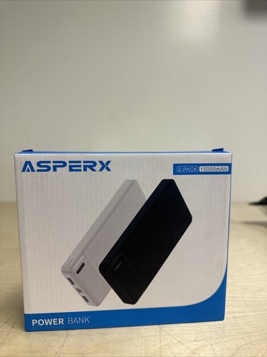 AsperX 2-Pack Power Bank Portable Charger Fast Charging 10000mAh ...