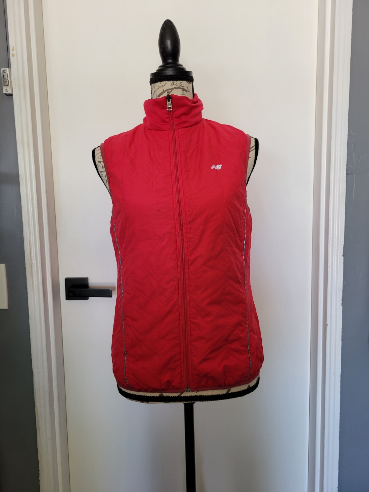 New Balance Reversible Jacket Vest Hot Pink - Grey Si… - Gem