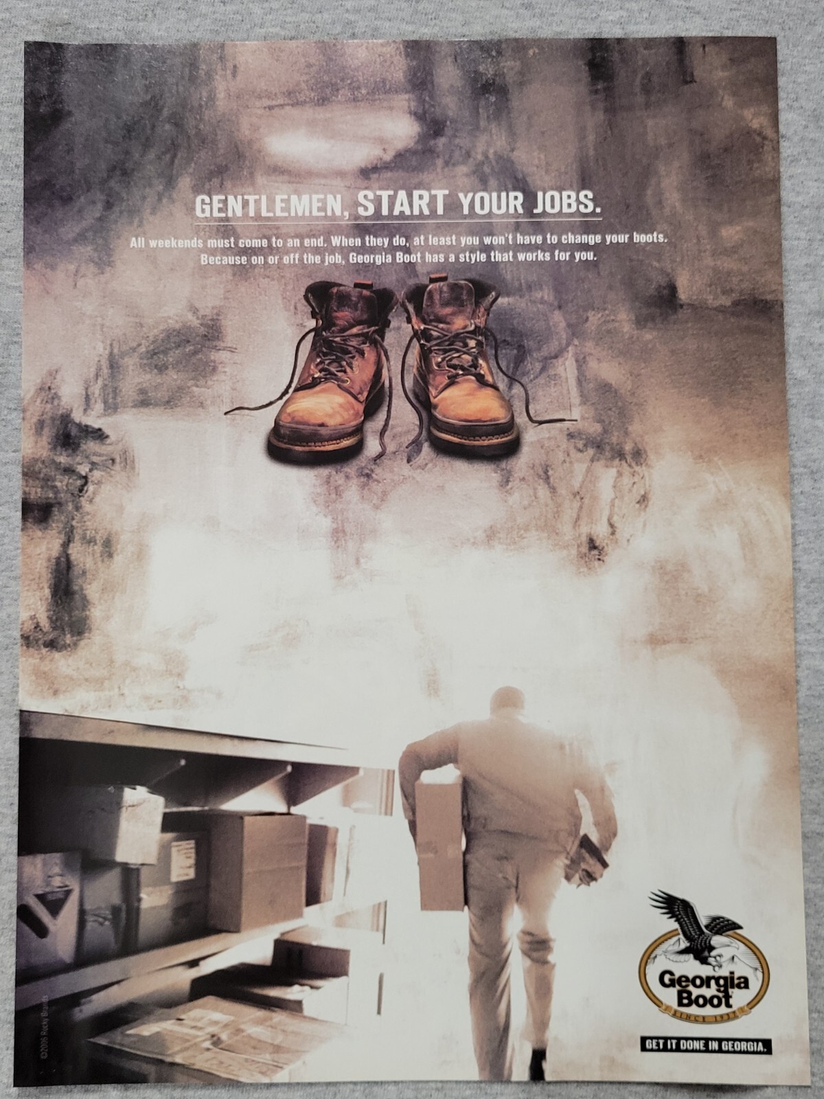 2006 Magazine Advertisement Page Georgia Boot Work Boots Print Ad | eBay