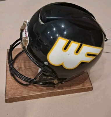 Vintage WF Football Helmet Telephone Phone PacTel Riddell Noc-sae BLACK ...
