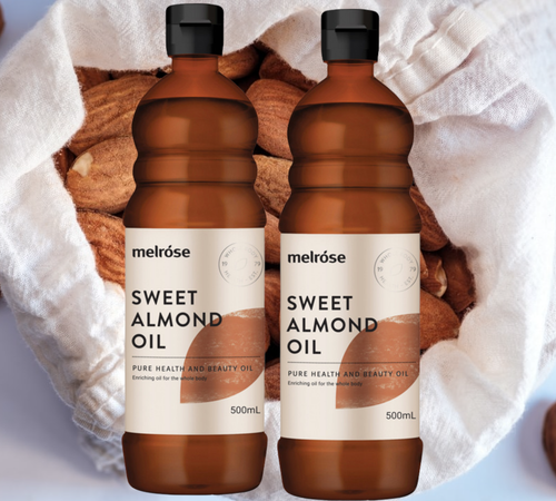 Melrose Almond Oil Sweet 500ml x 2 . Food grade. For consumption or ...