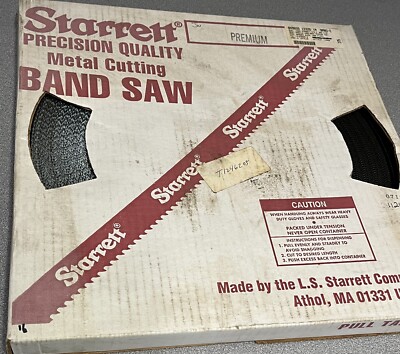 Starrett 5/8"x.032" 8 T Reg Premium Hardback Bandsaw Coil Stock, 202 ...