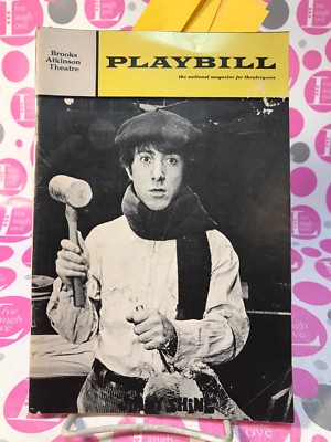 Playbill JIMMY SHINE JAN 1969 Brooks Atkinson Theatre Dustin Hoffman ...