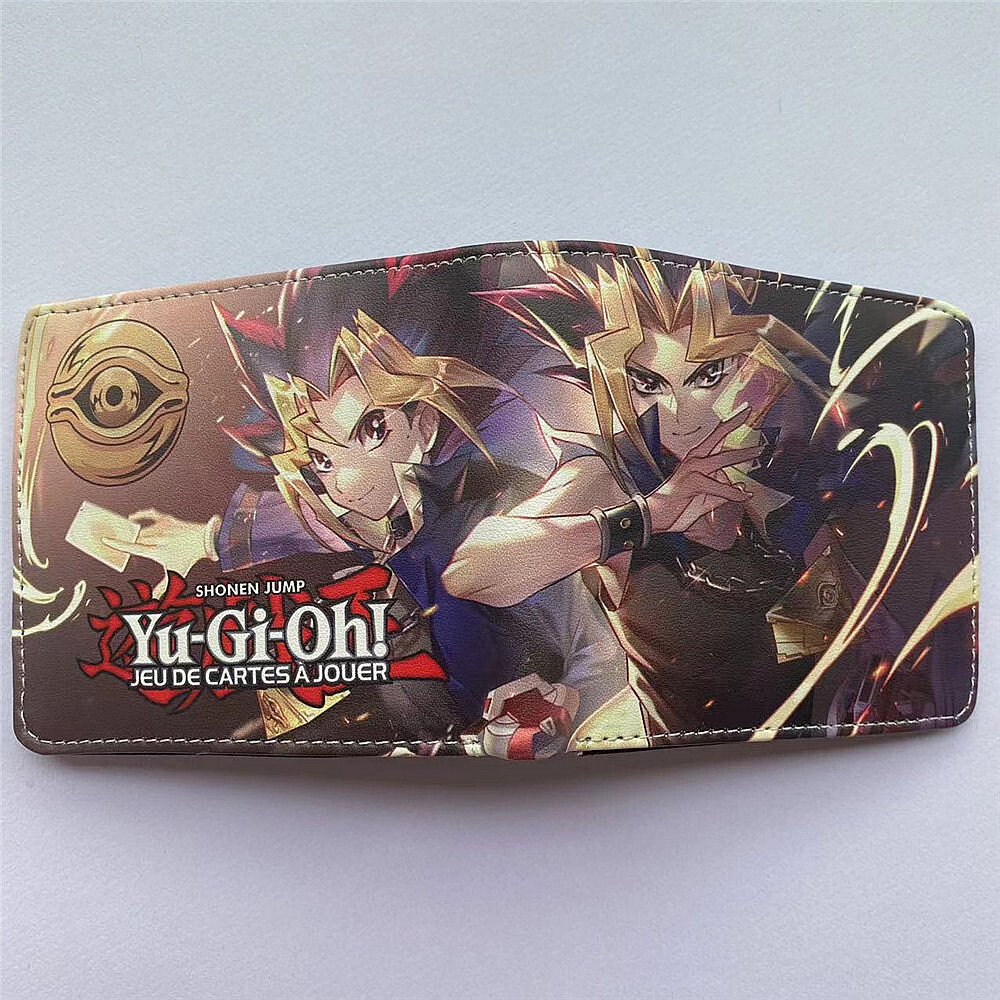 Yu-Gi-Oh! Yugi Muto Anime Leather PU Bifold Wallet Coin Purse Money ...