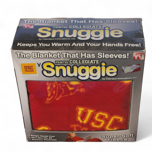 Collegiate Snuggie USC Trojans One Size Fleece Blanket with Sleeves ...