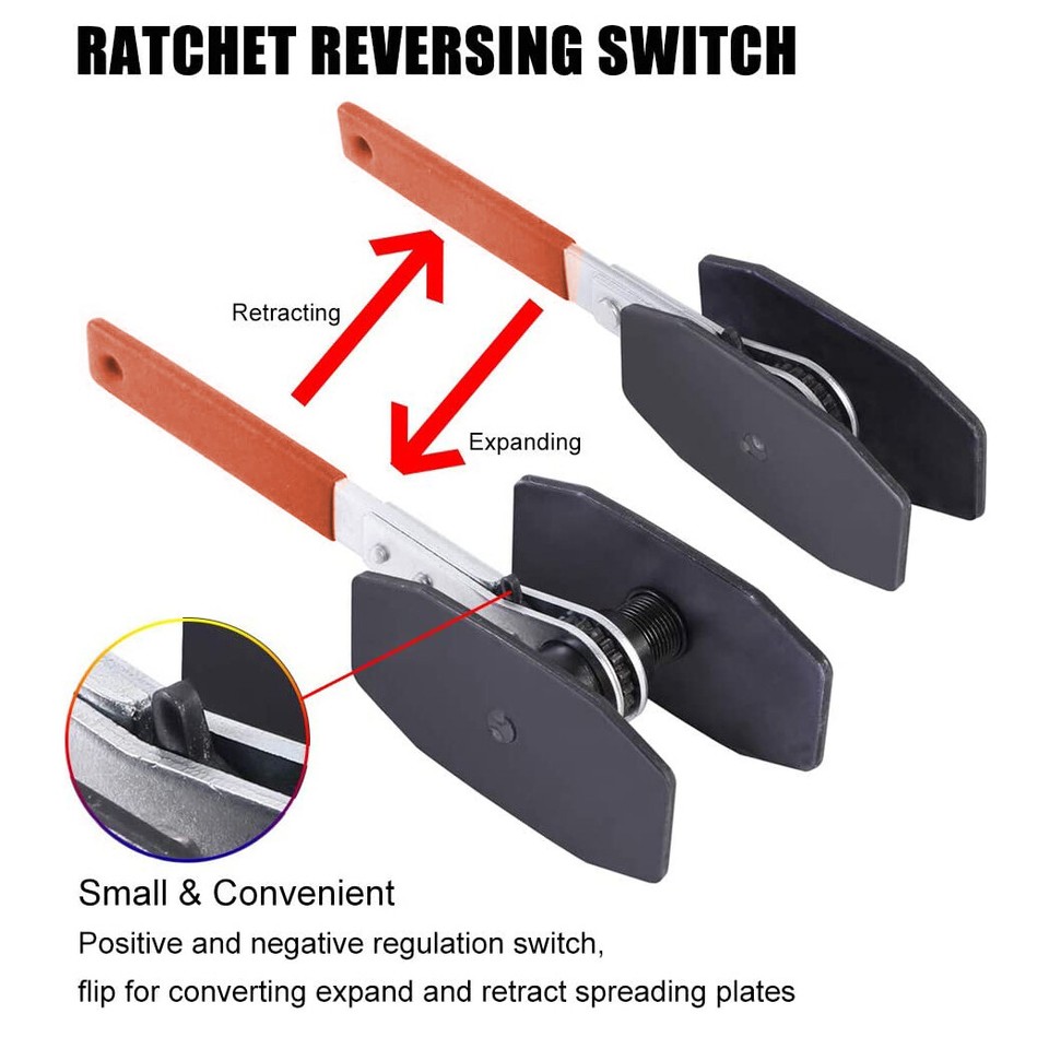 Portable Car Ratchet Brake Piston Wrench Spreader Caliper Pad Install ...
