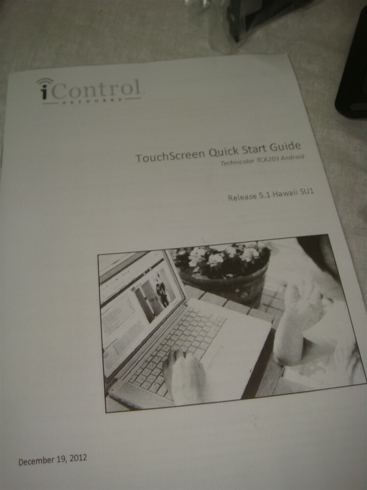 Technicolor XFINITY iControl TCA203COM Home Automation Touchscreen ...