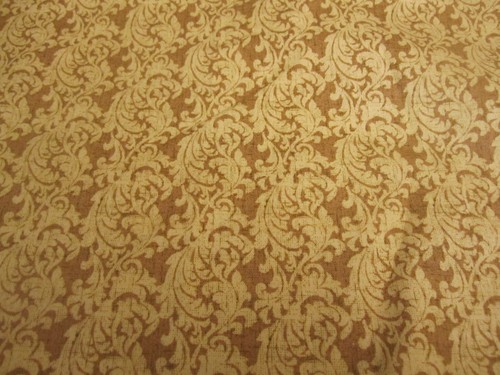 Waverly Inspiration Cotton Fabric Gold Beige Scroll Screen Print Woven ...