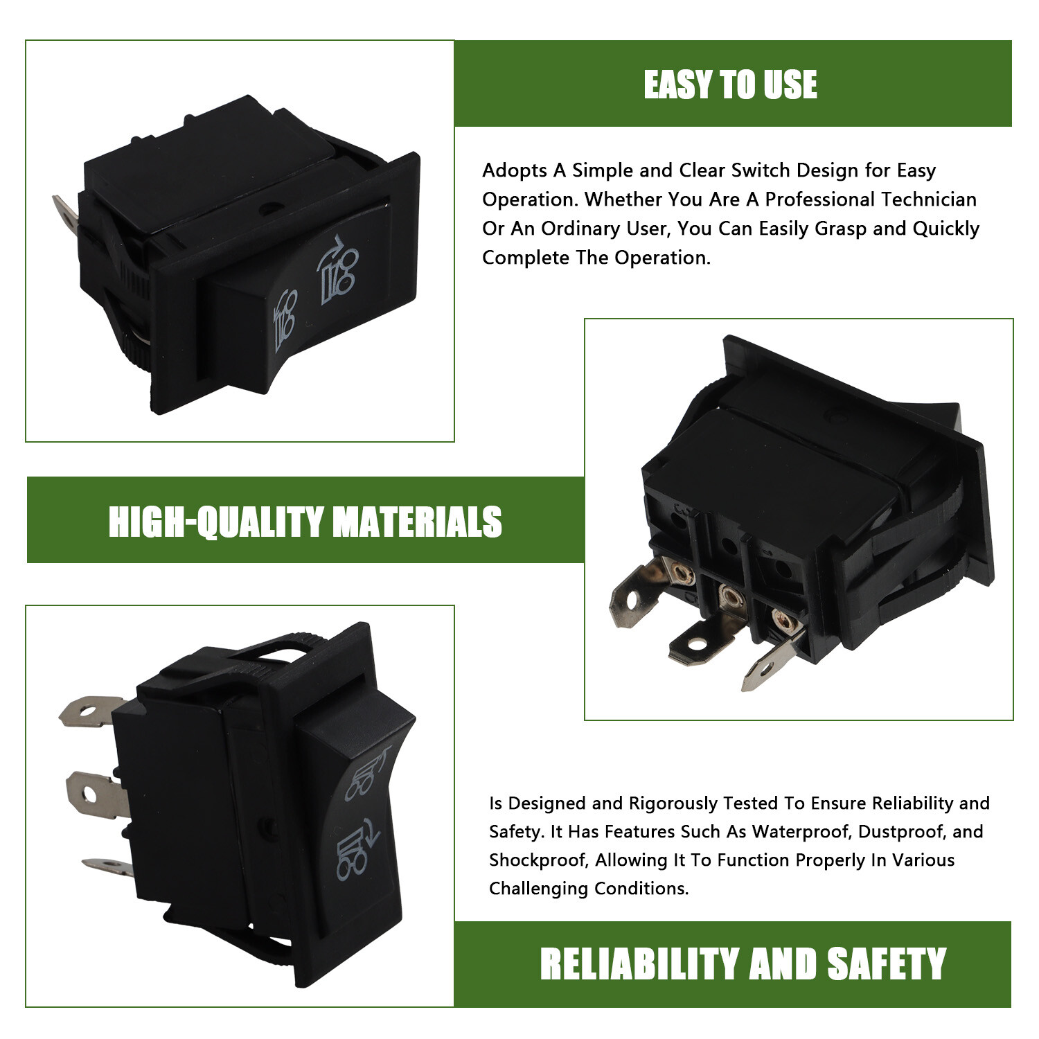 Rocker Switch for John Deere 4X4 6X4 620i 625i 825i XUV560 XUV825 | eBay