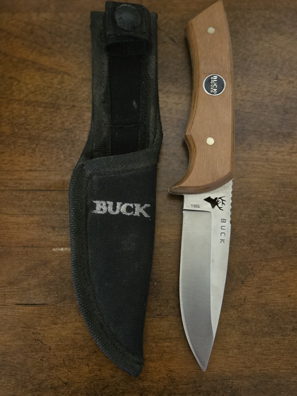 Buck 728 Skinner Fixed Blade Hunting Knife Full Tang with Sheath EUC | eBay