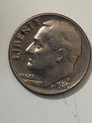 1980 D Roosevelt Torch one dime coin | eBay