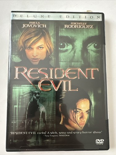 Resident Evil (DVD, 2002 Deluxe Edition) Milla Jovovich Horror Movie ...