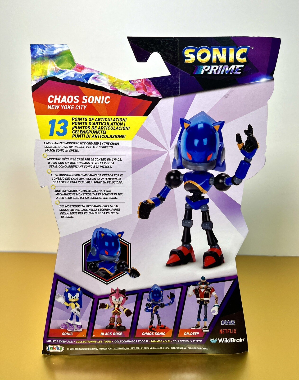 2024 JAKKS Pacifc Sonic Prime [Netflix] Figure: CHAOS SONIC (New Yoke ...