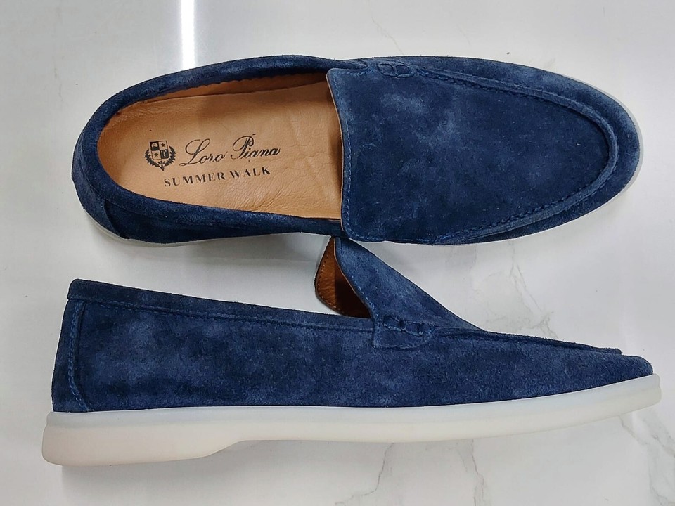 LORO PIANA - SUMMER MENS LOFERS CLASSIC blue SIZE: EU 41, US 8.5 | eBay