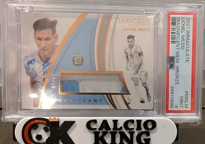 2021 Panini Immaculate Collection Lionel Messi MN-LM Magnificent Patch ...