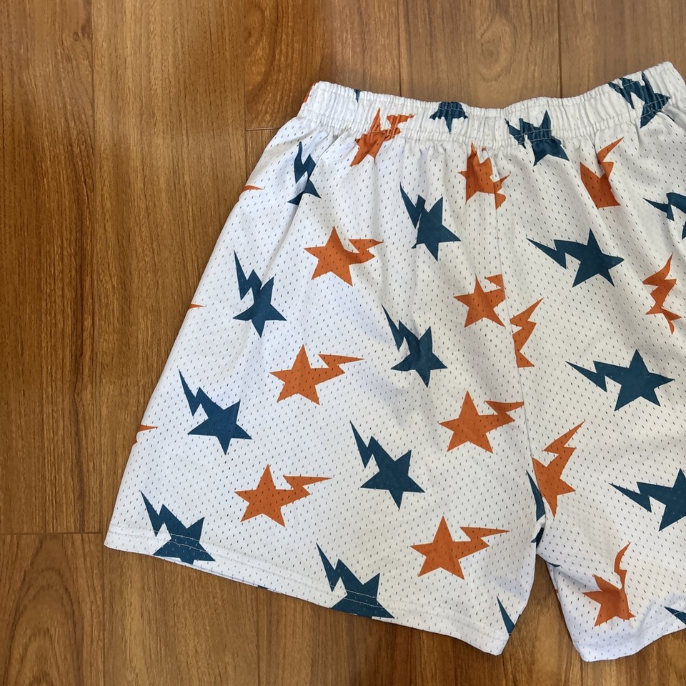 Eric Emmanuel Shorts Size X-Large Fits Like A Small Star Pattern | eBay