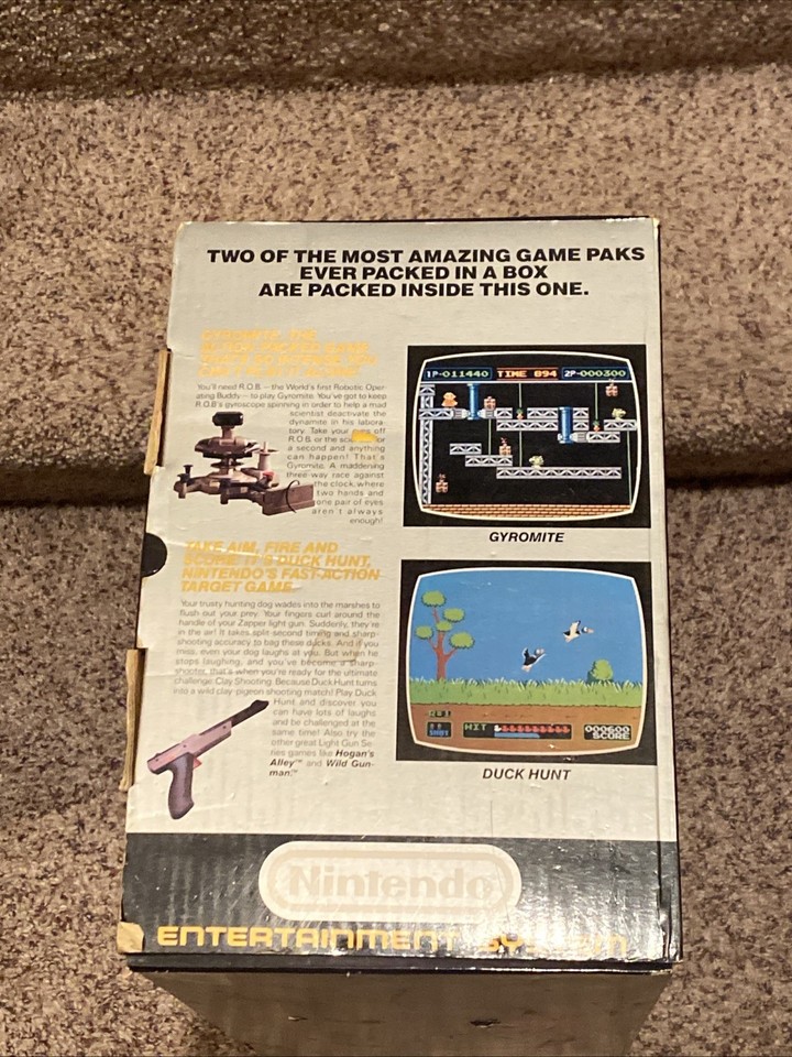 Original NES Nintendo Deluxe Set ROB R.O.B. Box Only Empty Inside | eBay