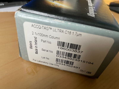 used Waters AccQ•Tag Ultra C18, 1.7 µm, 2.1 x 100 mm Column 186003837 ...