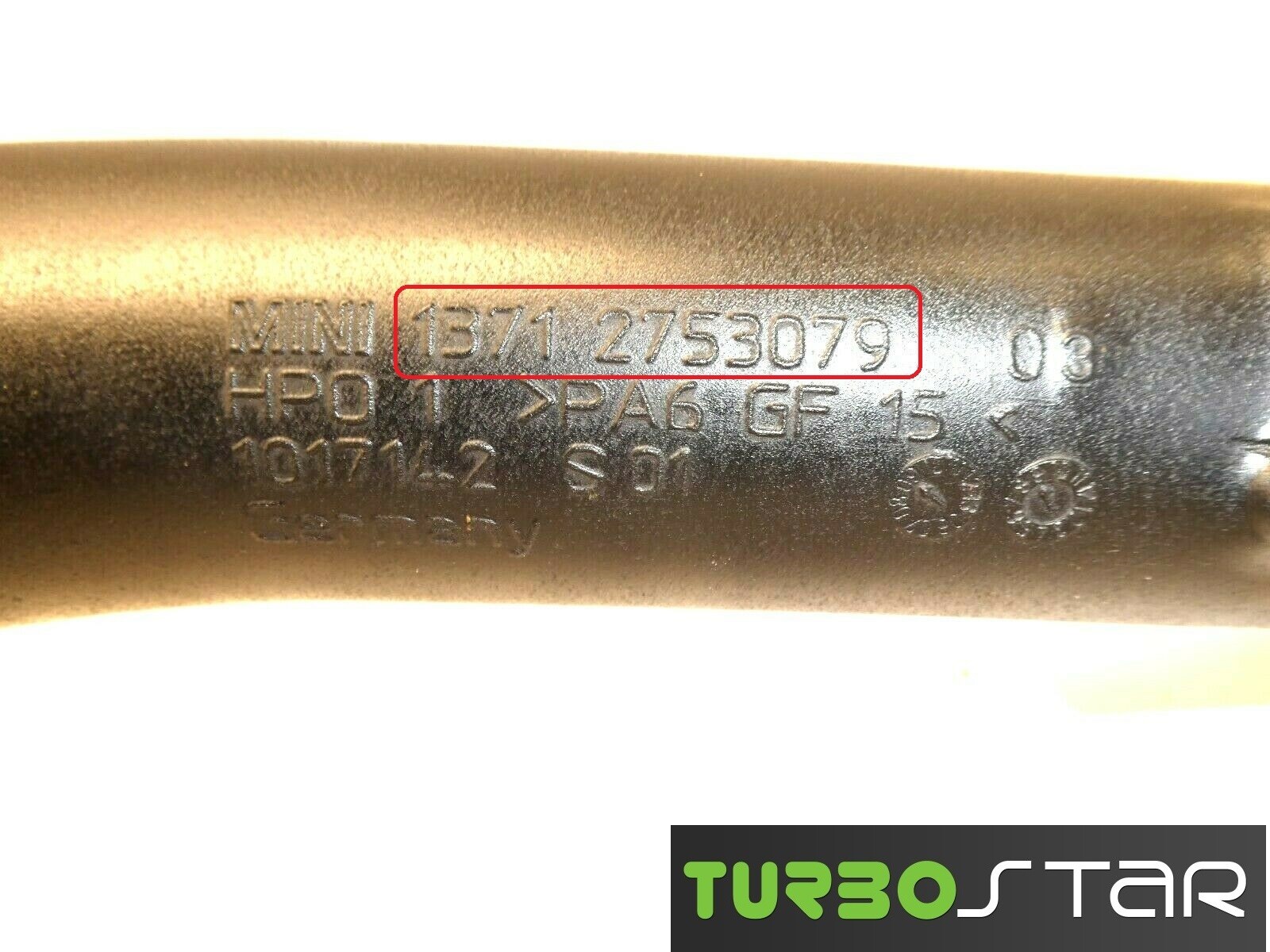 TUYAU D'INTERCOOLER TURBO DURITE MINI COOPER D R55 R56 R56 ONE 1.6 ...