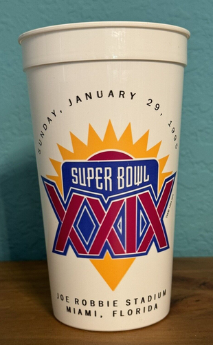Vintage 1995 Super Bowl XXIX Miami, Florida PLASTIC STADIUM CUP ...