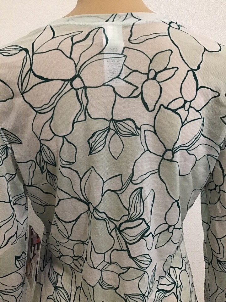 Joy Lab Top Sz Large Womens Long Sleeve Stretch Activewear Slim Fit | eBay