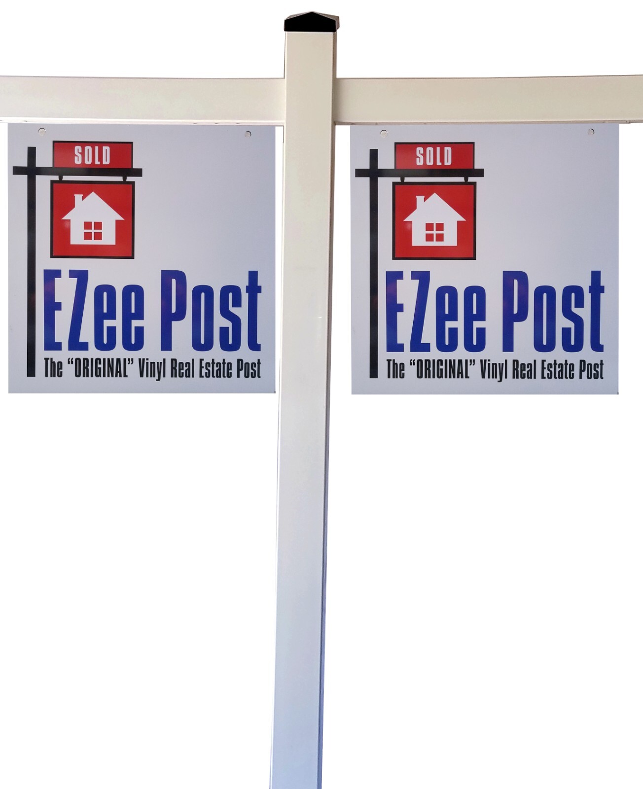 Corcovado 2-Piece Real Estate Yard Sign Post (Riders Included) - White ...