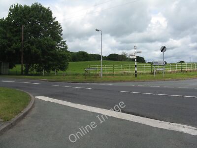 Photo 12x8 Crossroads at Hatchmere The B5152 [Delamere Road] from the ...