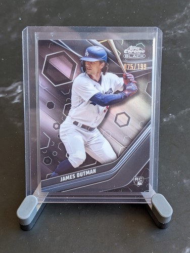 James Outman #'d /199 RC - 2023 Topps Chrome Black Refractor Rookie SP ...