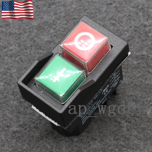 Table Saw Push Button Switch Replace Fit Ridgid R4514T 18A 127V 6-Pins ...