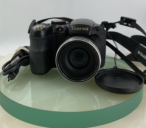 Fujifilm FinePix S1600 12.2MP COMPACT DIGITAL CAMERA BLACK + WIRE ...