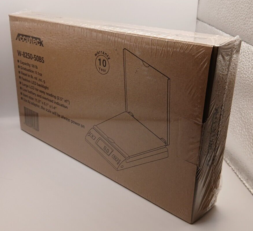 ACCUTECK All-in-1 Series W-8250-50BS Digital Shipping Postal Scale ...