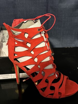 red high heels size 7 | eBay