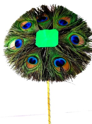 Krishna Peacock Feather Hand Fan Graha & Dristi Dosa Nasak For Good ...