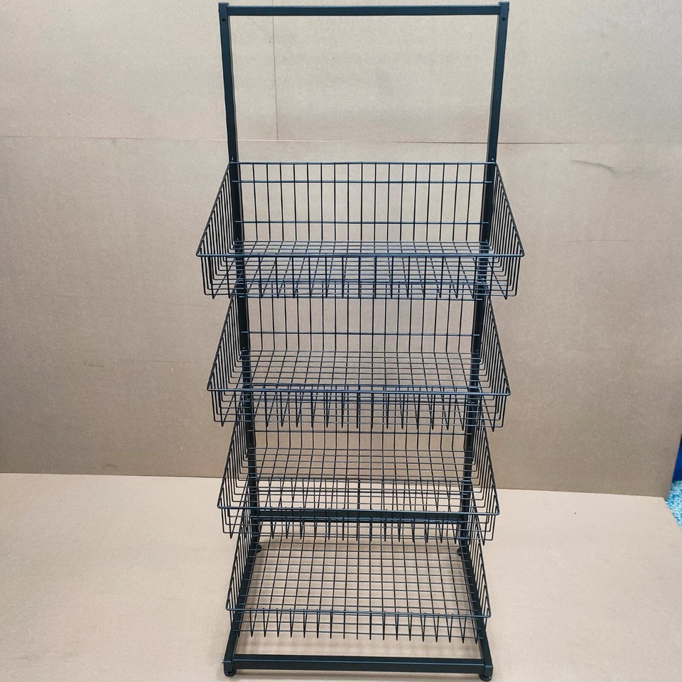 Retail Shop Supermarkets Stacking Shopping Baskets Metal Plastic Retail ...