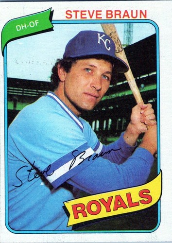 1980 Topps #9 Steve Braun Kansas City Royals EX-MT | eBay