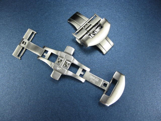 24mm Grain Leather Strap Deployment Buckle Watch Band set for PANERAI ...