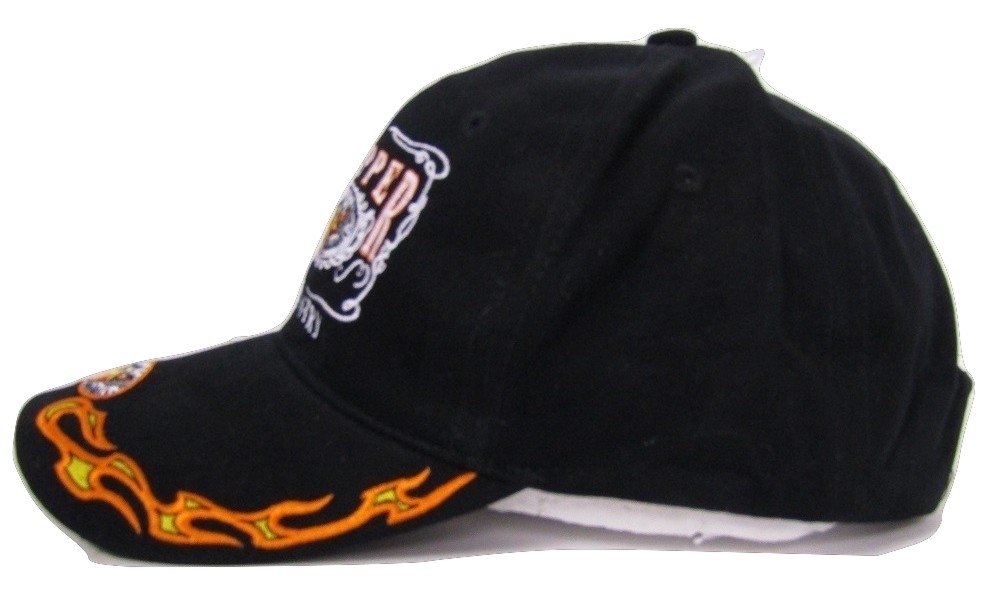 Chopper Country Motorcycles USA Eagle Flames Biker Baseball Cap Hat ...