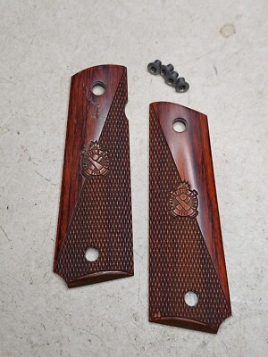 Springfield Armory 1911 Govt Wood Grips Full Size Ronin Garrison used ...