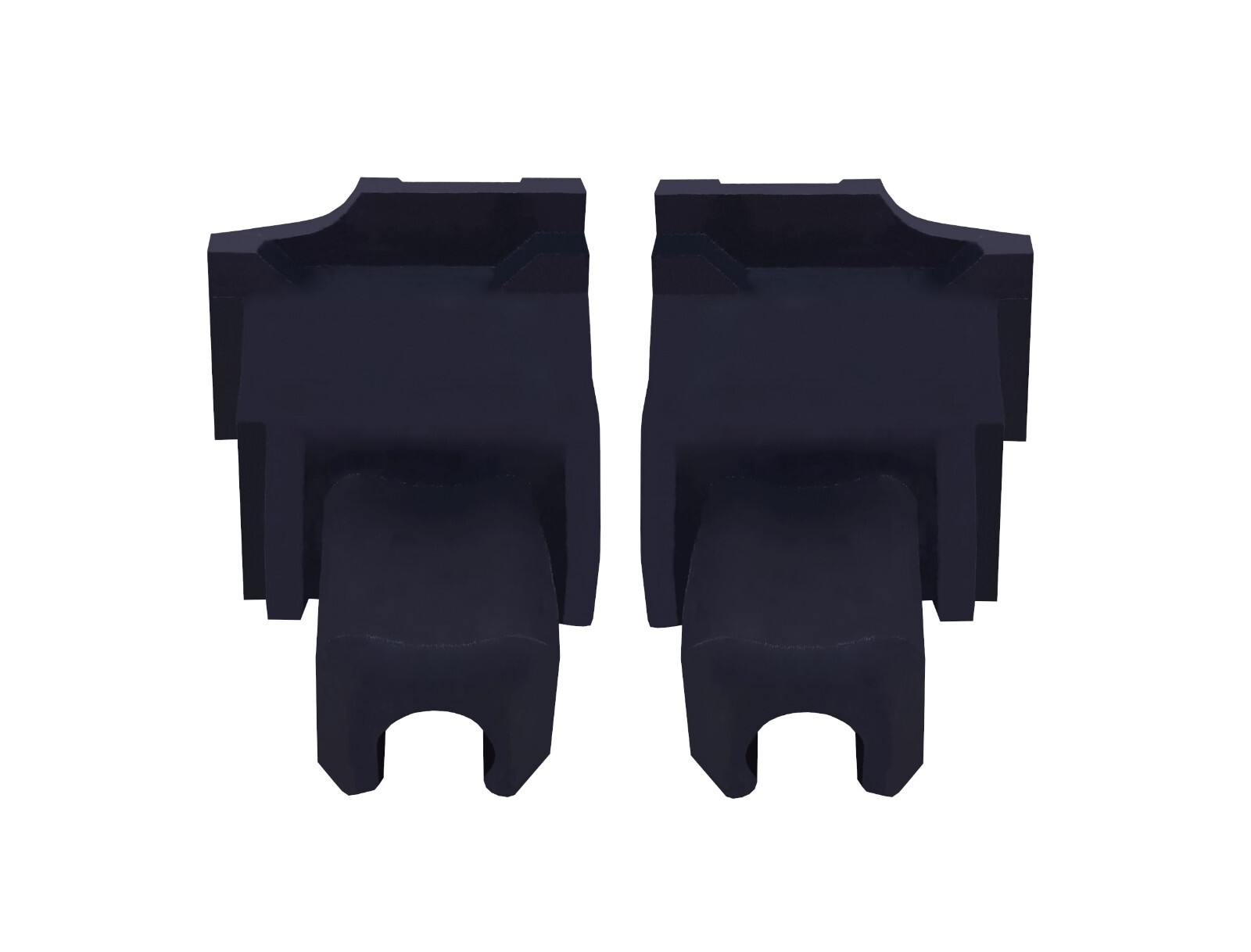 Pair Guide Right and Left for Hood Abarth 595 Cabrio Abarth 595C 595 C ...