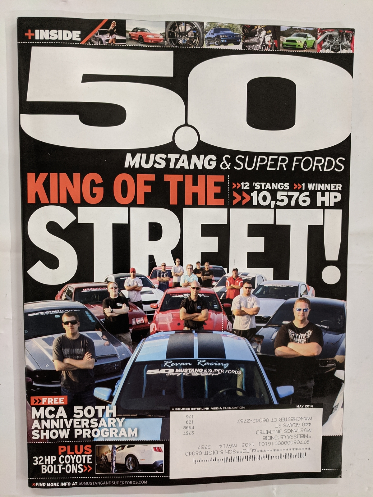 5.0 Mustang & Super Fords Magazine May 2014 50th Anniversart MCA-M295 ...