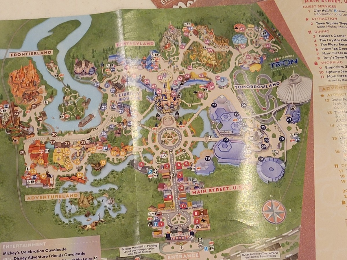 Walt Disney World Magic Kingdom Map 2022